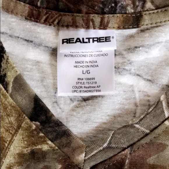 Realtree | Tops | Brand New Realtree V Neck Logo Tshirt | Poshmark